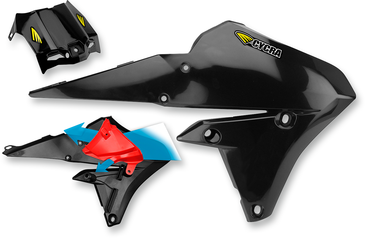 PowerFlow Shrouds - with Air Box Cover - Black - YFZ – Ruta 70