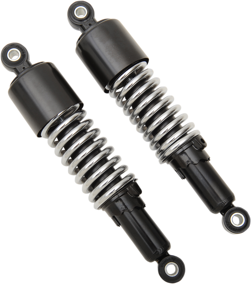 Custom Shorty Shocks with Shroud - Black Body/Chrome Spring Finish - E ...