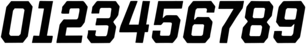 Race Number Plate - #7 - Black - 4" – Ruta 70